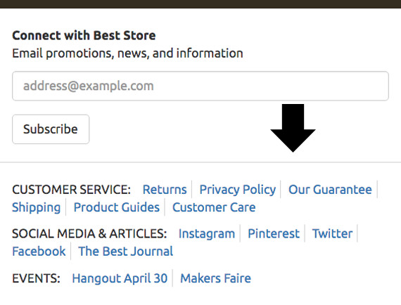 Make an Impressive Ecommerce Footer in Bootstrap - Practical Ecommerce